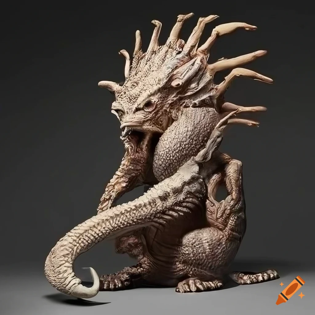 Detailed chimera sculpture with crab and scorpion features on Craiyon