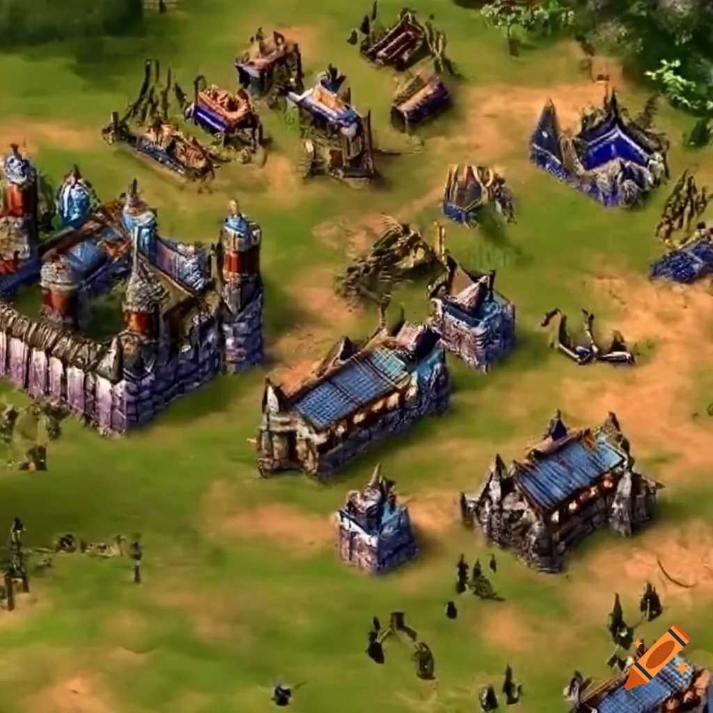 Age of empires 2 gameplay screenshot on Craiyon