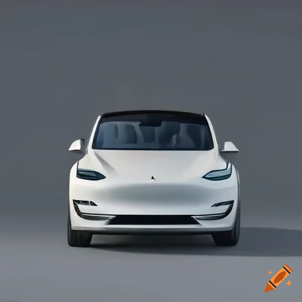 2021 tesla model y front view on Craiyon