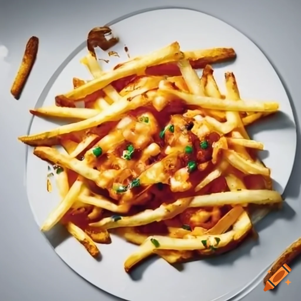 Cheesy fries on Craiyon