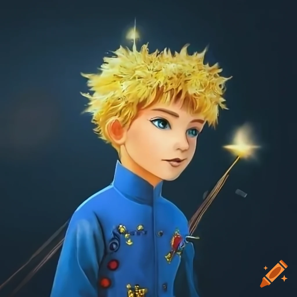 The little prince recording storytelling in a high-quality studio ...