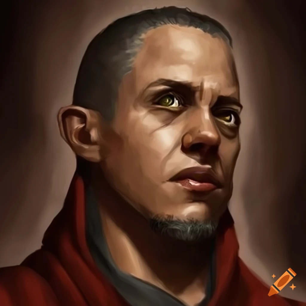 Theo rossi portrayed as a medieval fantasy character on Craiyon