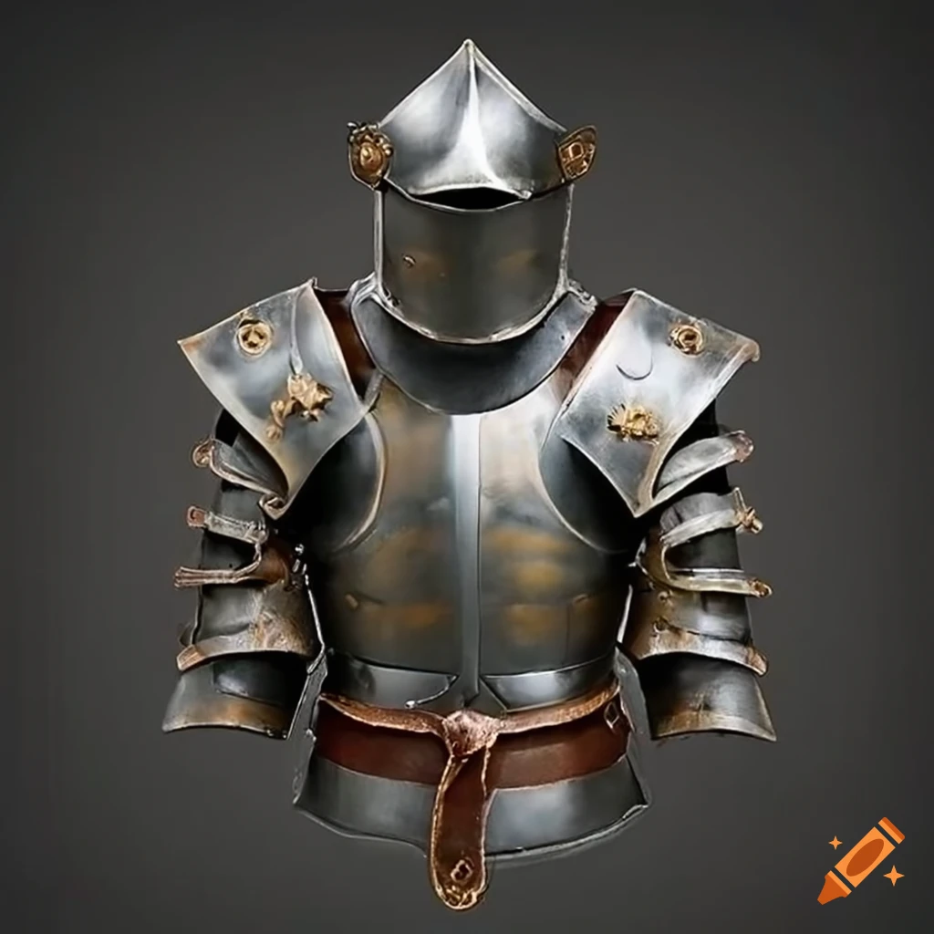 Medieval fantasy body armor piece with magical properties on Craiyon