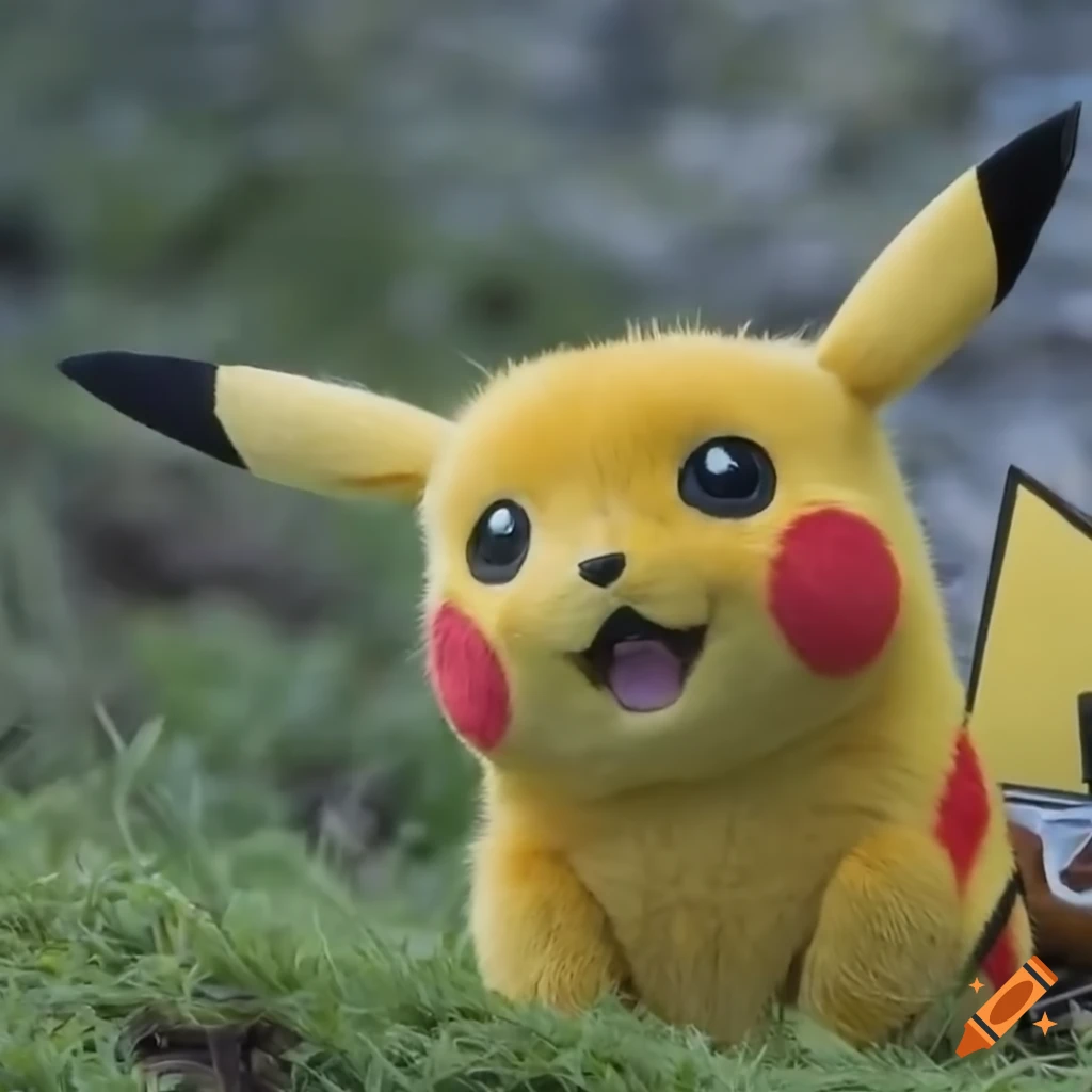Close-up of hyper-realistic Pikachu with detailed fur in Unreal Engine ...
