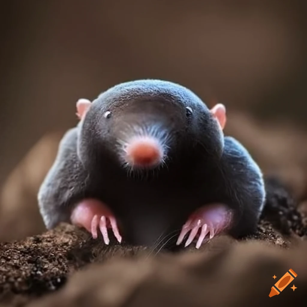 Cute mole on Craiyon