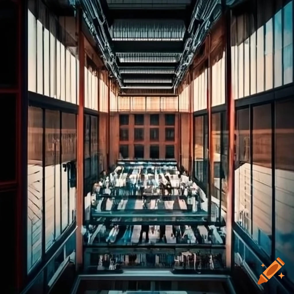 Interior of a modern university on Craiyon