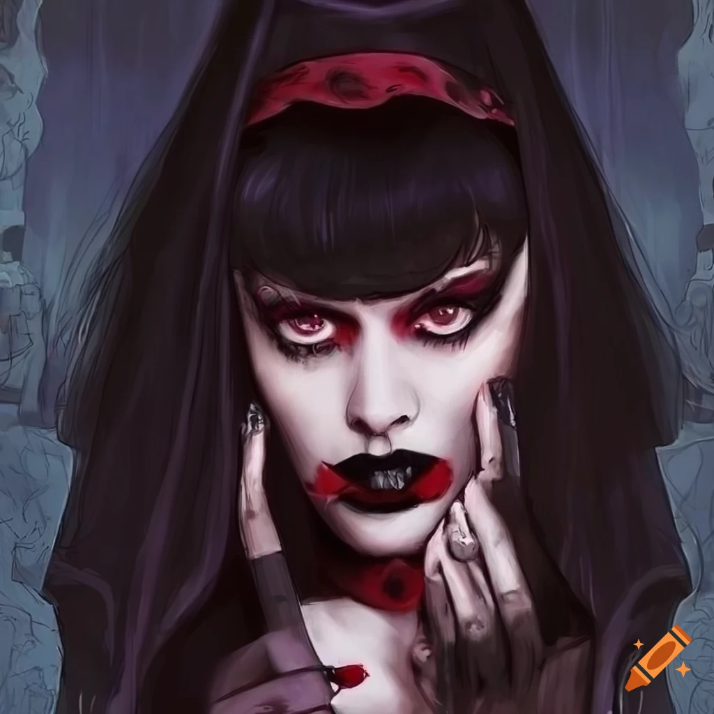 Seductive Gothic Character Inspired By Simon Bisleys Art Style On Craiyon 