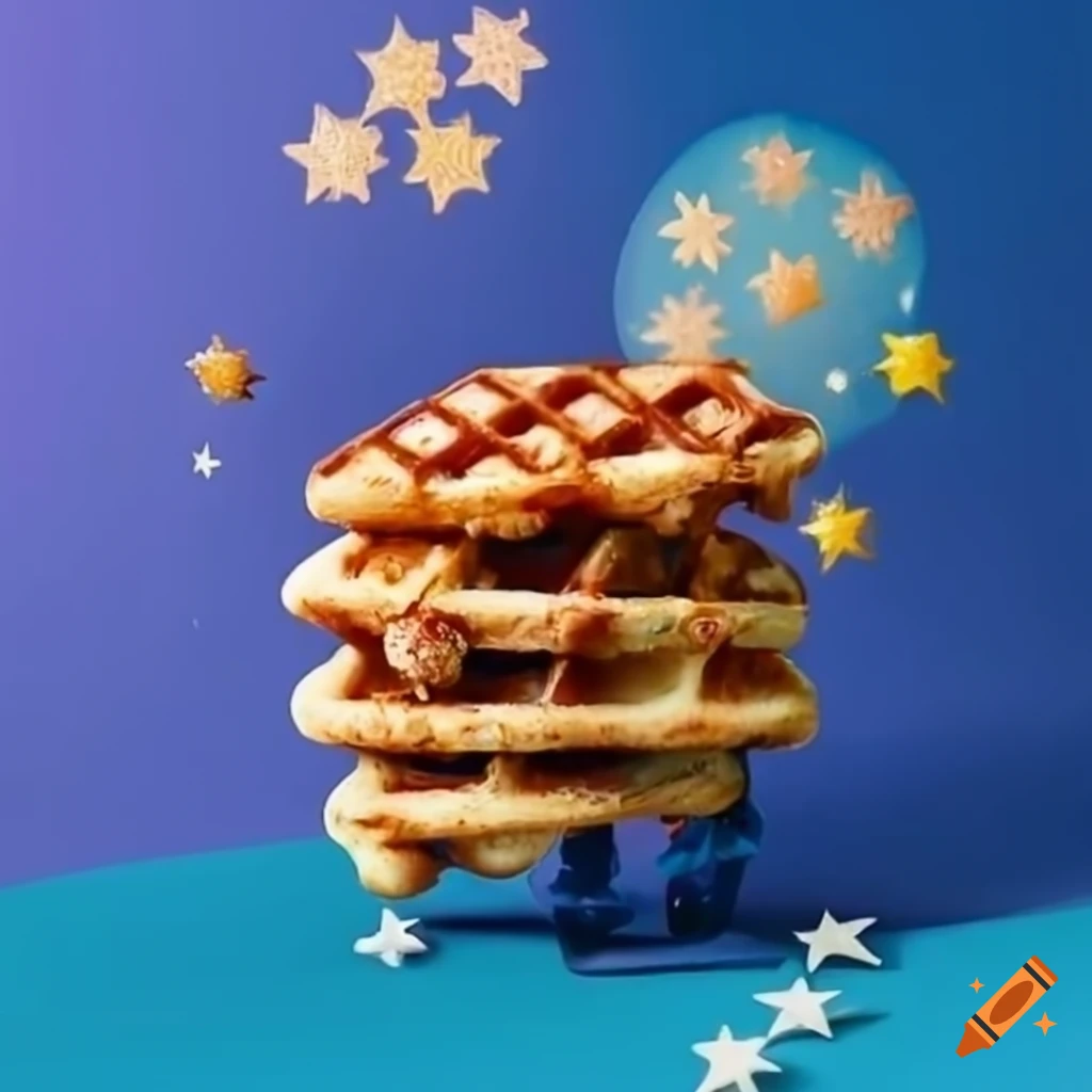 Starry london waffles on Craiyon
