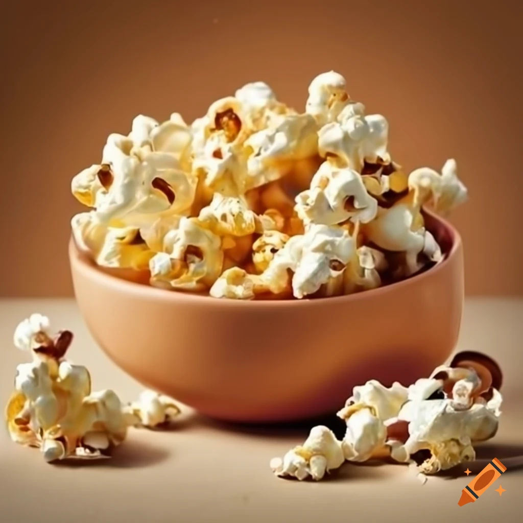 Salted popcorn on Craiyon