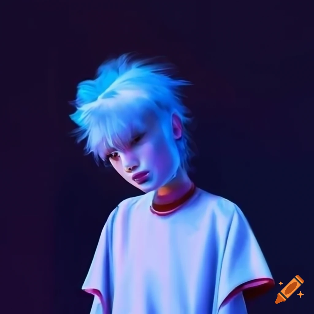 Hyperpop character on Craiyon