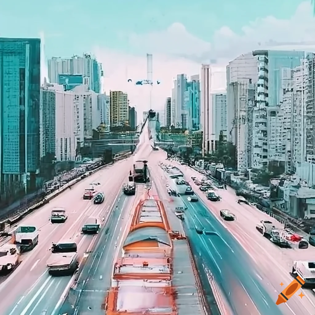 Urban traffic planning on Craiyon