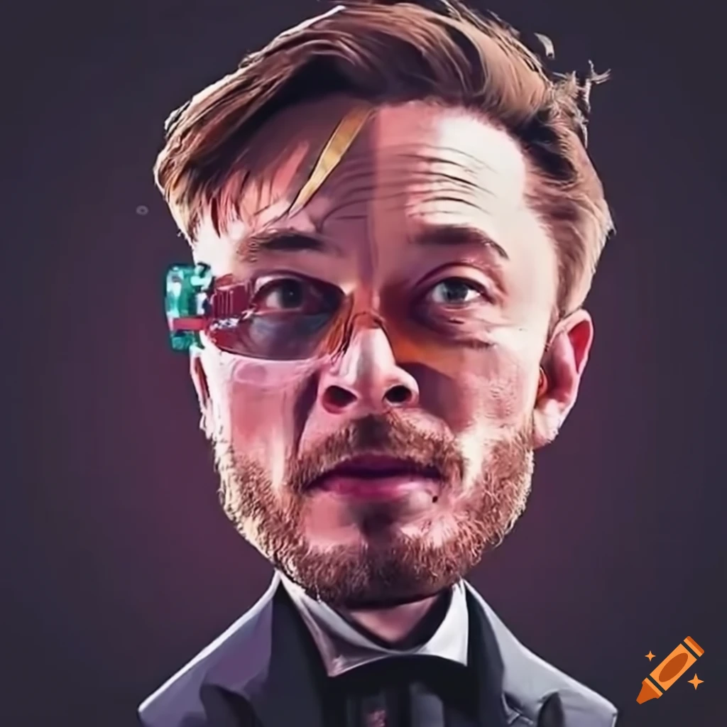 Creative fusion of elon musk and pewdiepie on Craiyon