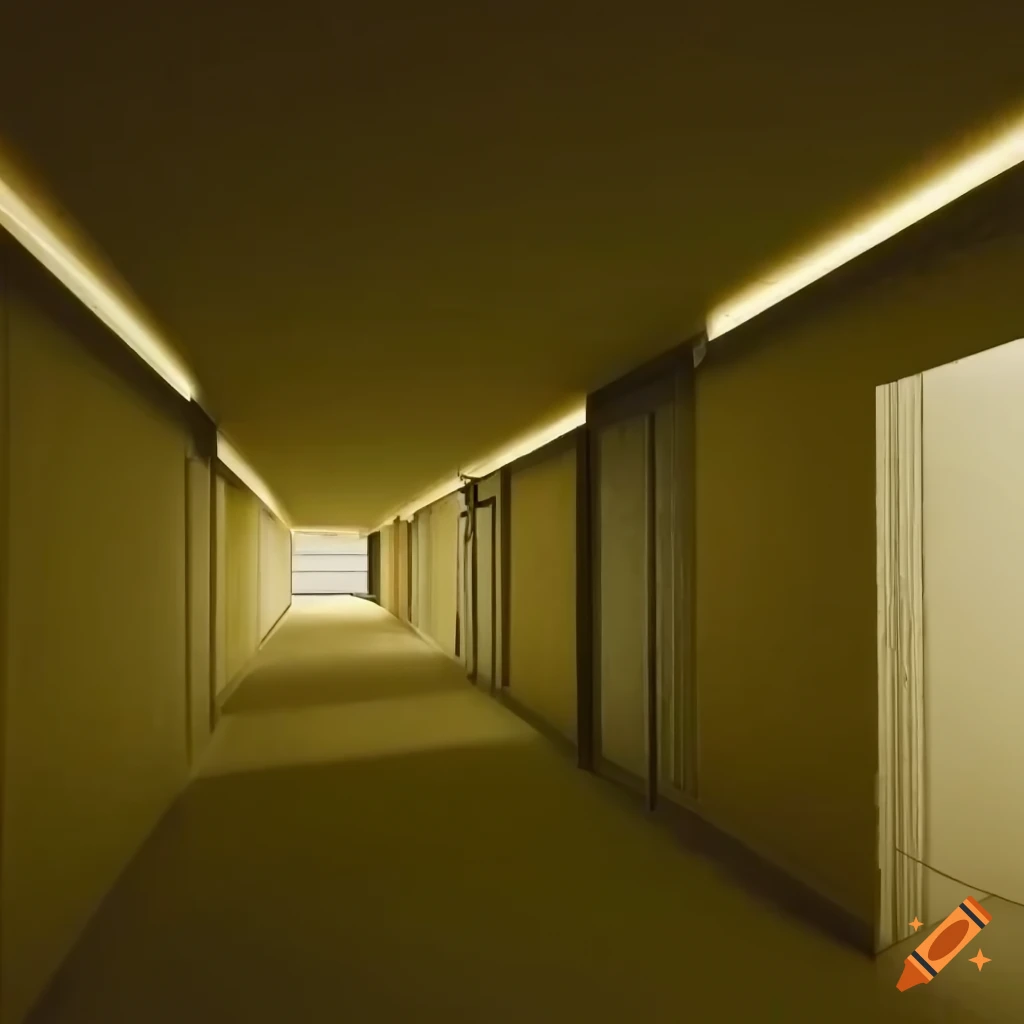 Y-shaped corridor on Craiyon