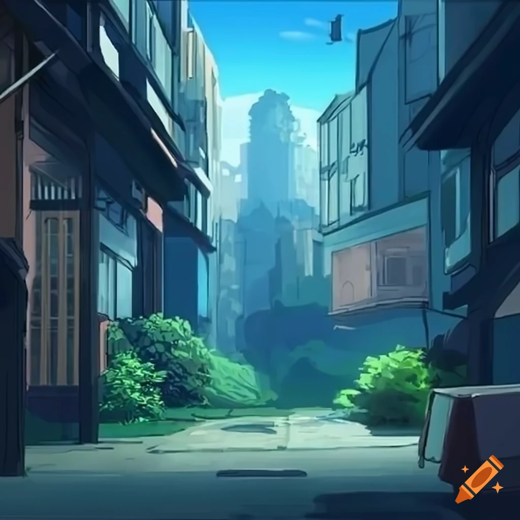 Anime environment on Craiyon