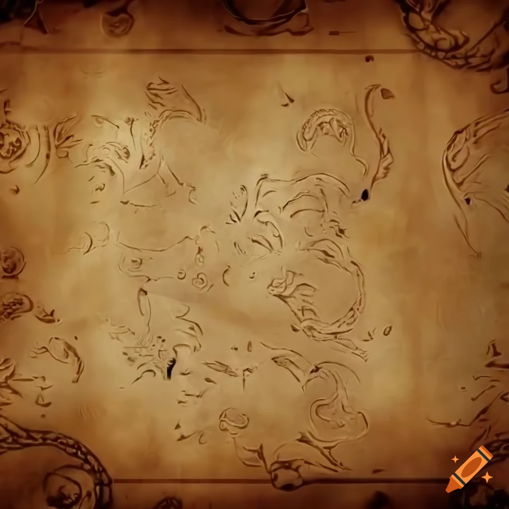 Intricate detailed medieval parchment texture on Craiyon