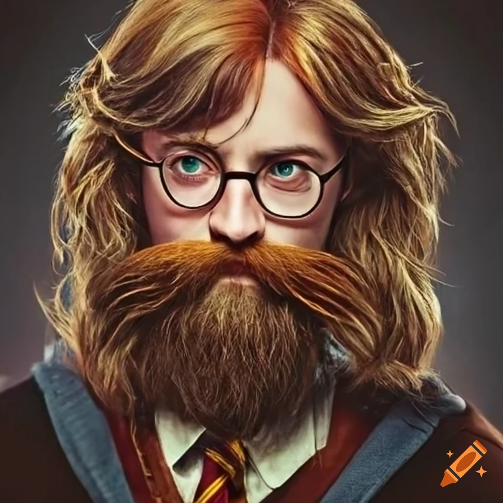 Hipster harry potter with a beard on Craiyon