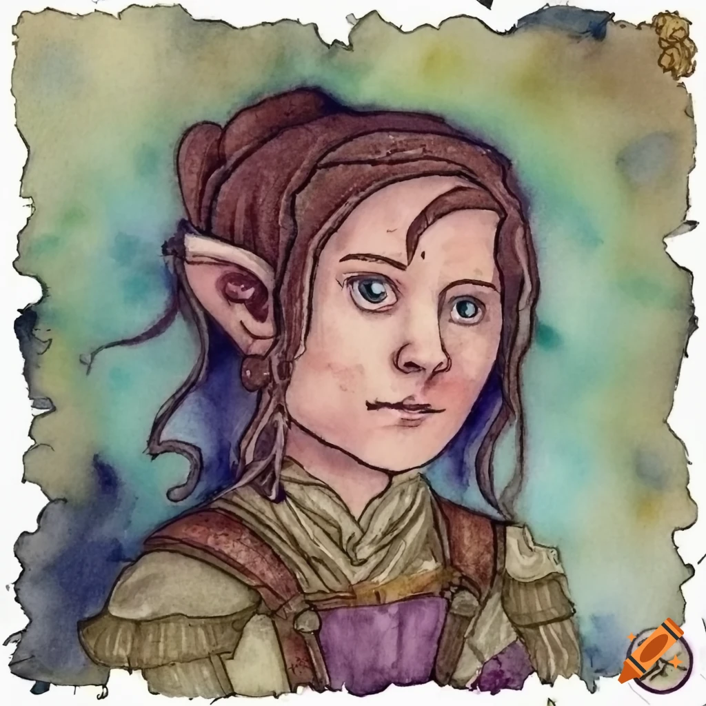 Mary Elizabeth Winstead as a halfling in medieval fantasy style with ...