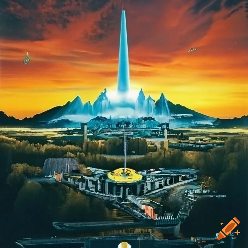 Utopian science fiction movie poster for at the mountains of madness on ... Utopian science fiction movie poster for at the mountains of madness on ...