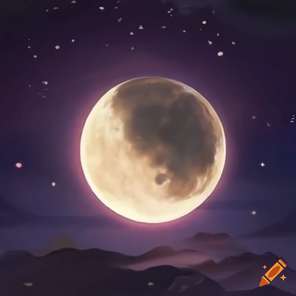 Moon in anime style on Craiyon