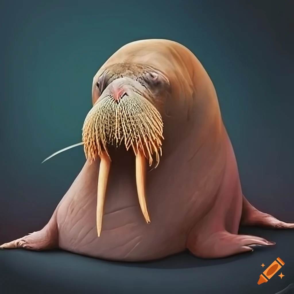 Half walrus, half theodore roosevelt on Craiyon