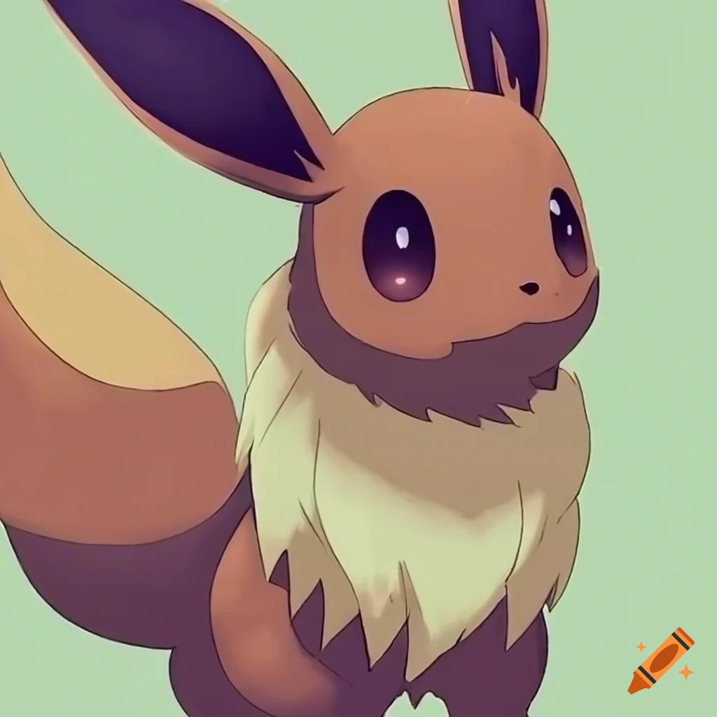 Pokemon eevee character on Craiyon
