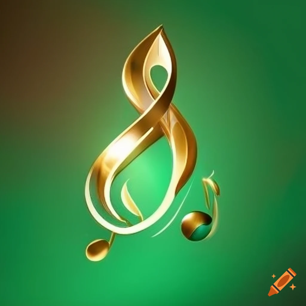 Elegant logo for NIA CENTRAL OFFICE chorale group with music notes in ...