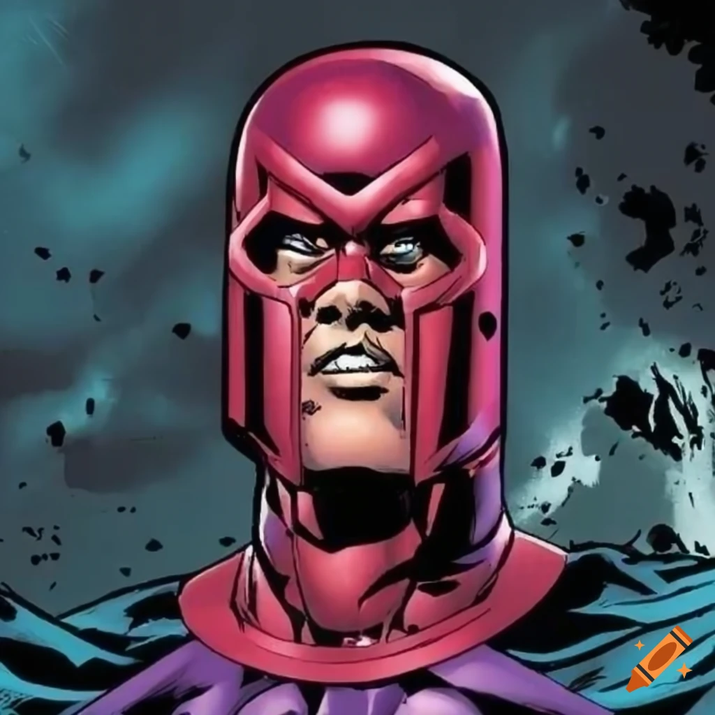 Malcolm x as magneto from x-men on Craiyon
