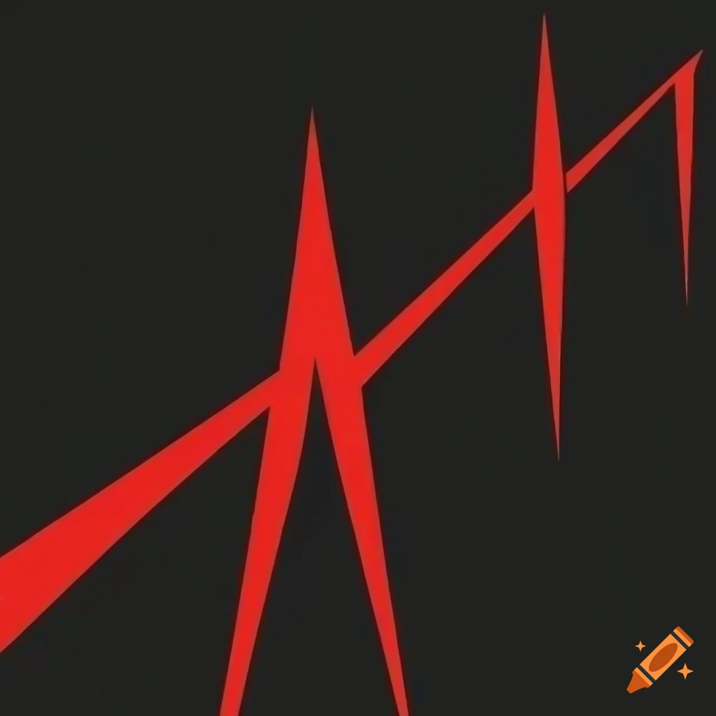 Abstract geometric finance growth pattern for professional use on Craiyon