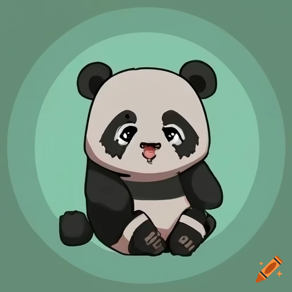 Profil picture of a panda with a minecraft style on Craiyon