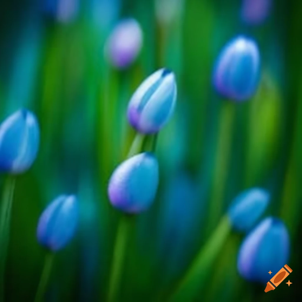 Spring blues and greens on Craiyon