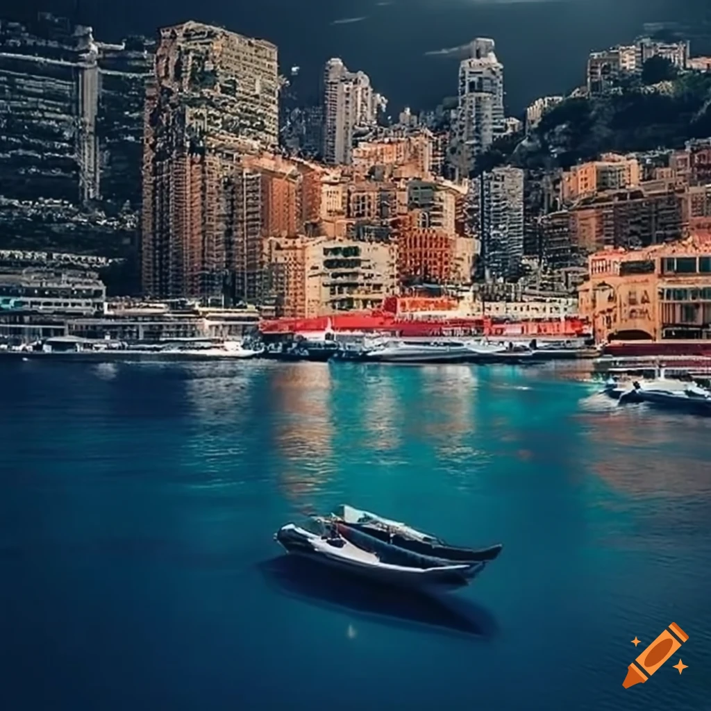 Future vision of monaco in 2100 on Craiyon