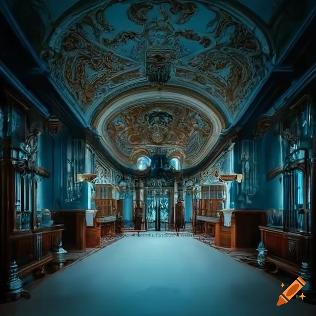 Grand 1800s royal archives inspired by beauty and the beast in a white ...