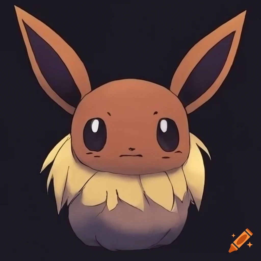 Realistic drawing of eevee waving on Craiyon