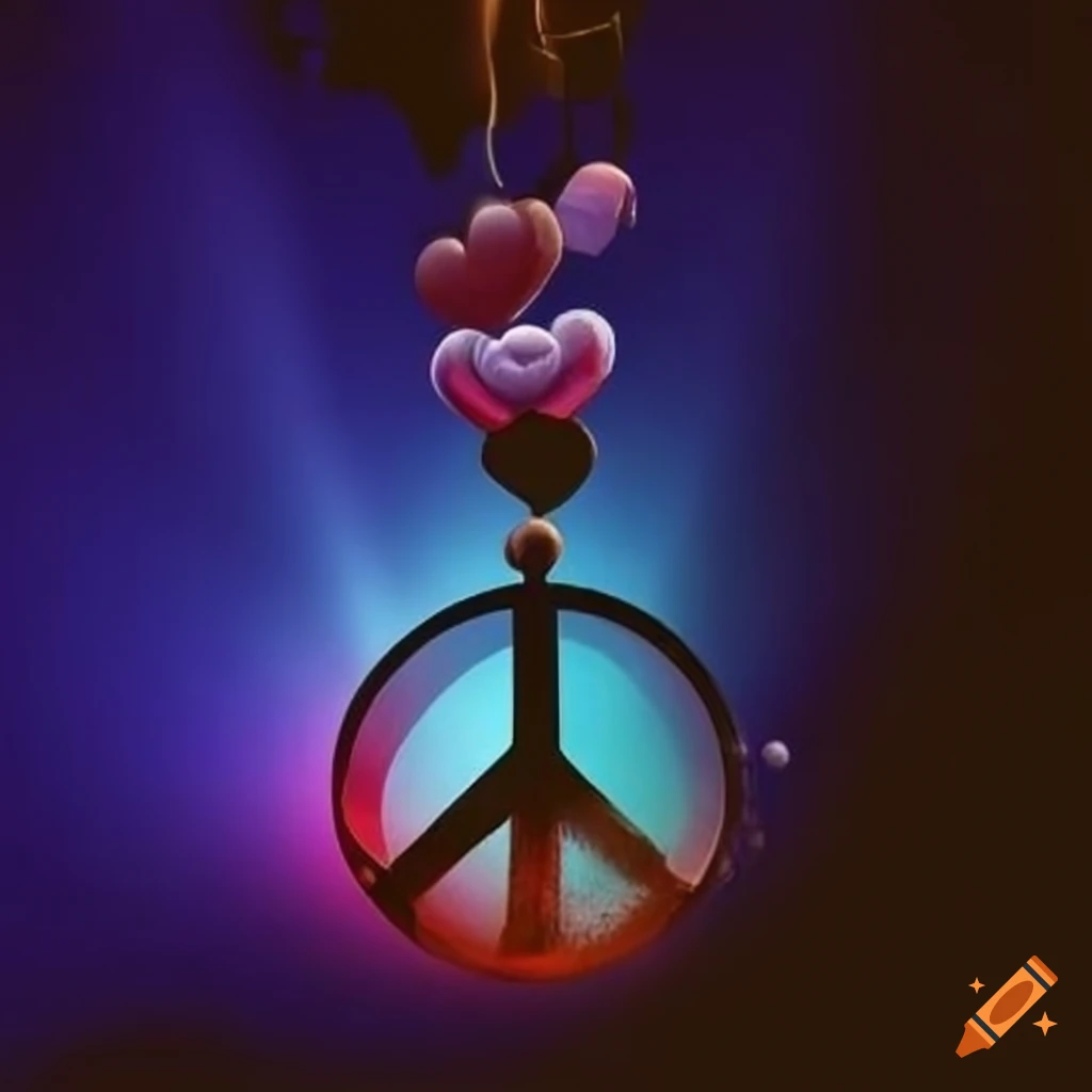 Peace and love on Craiyon