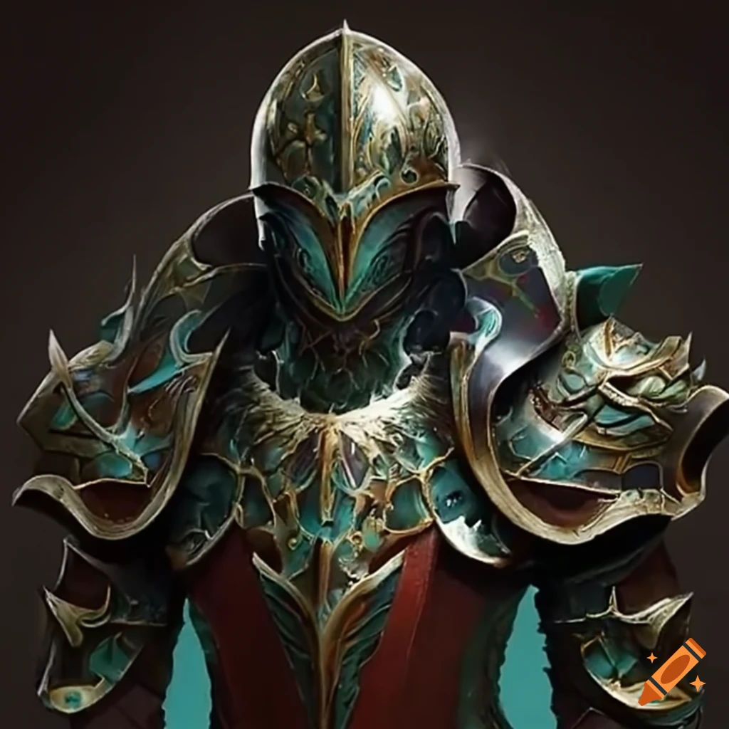 Magic intricate armor design on Craiyon