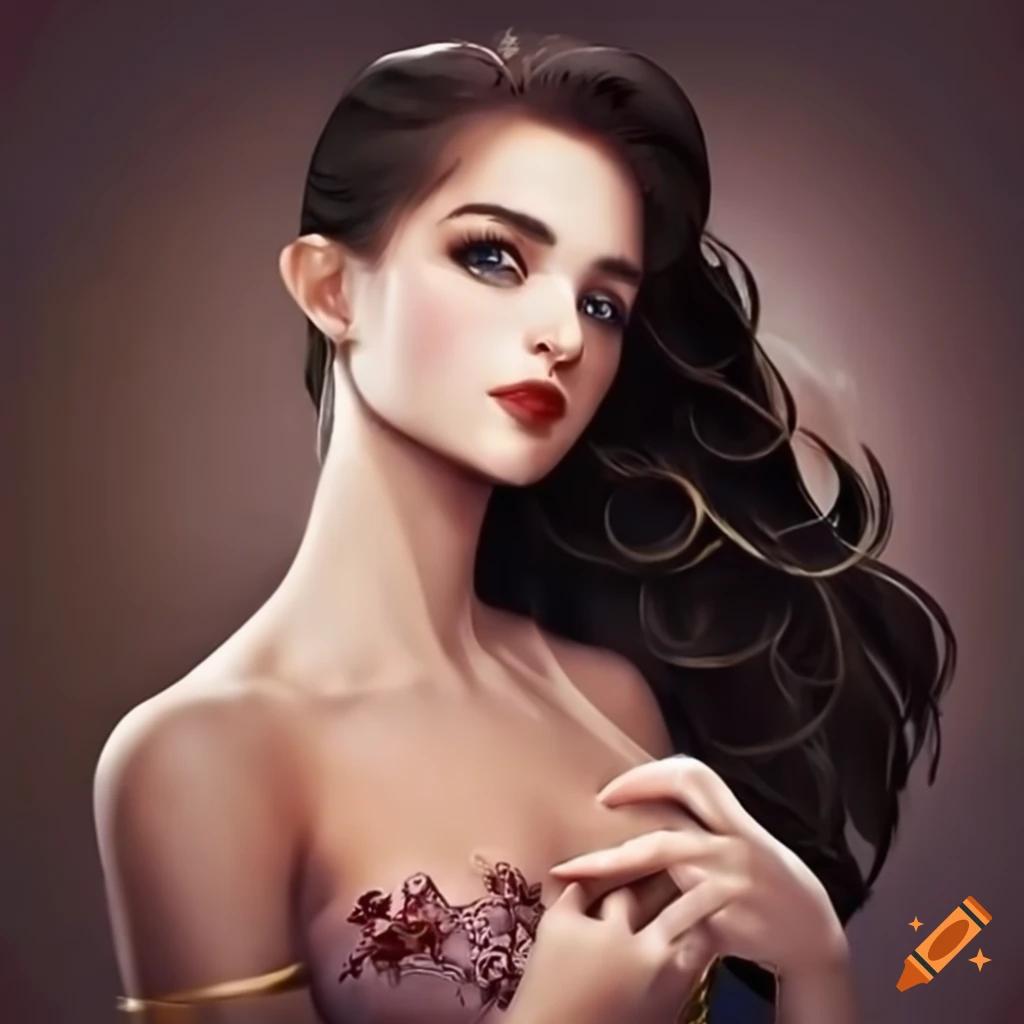 Beautiful lady on Craiyon