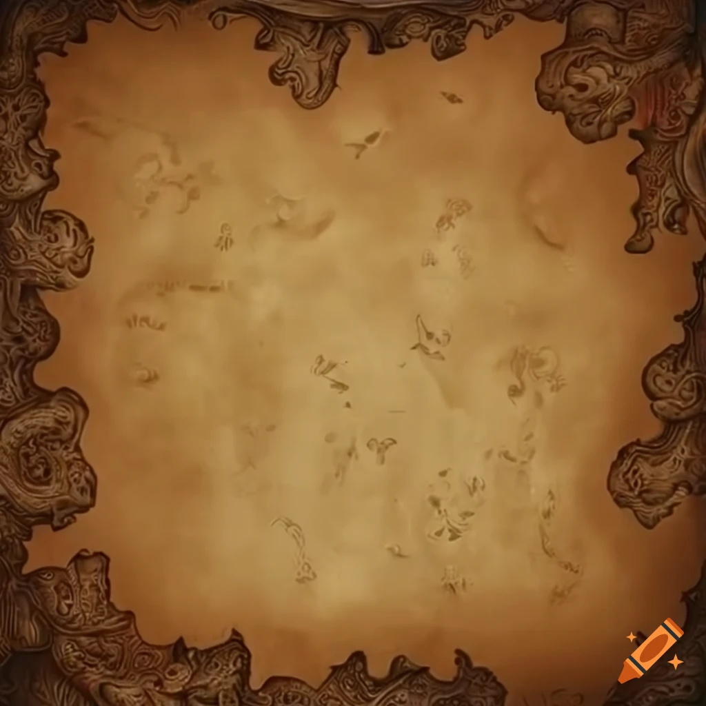 Intricate detailed medieval parchment texture on Craiyon