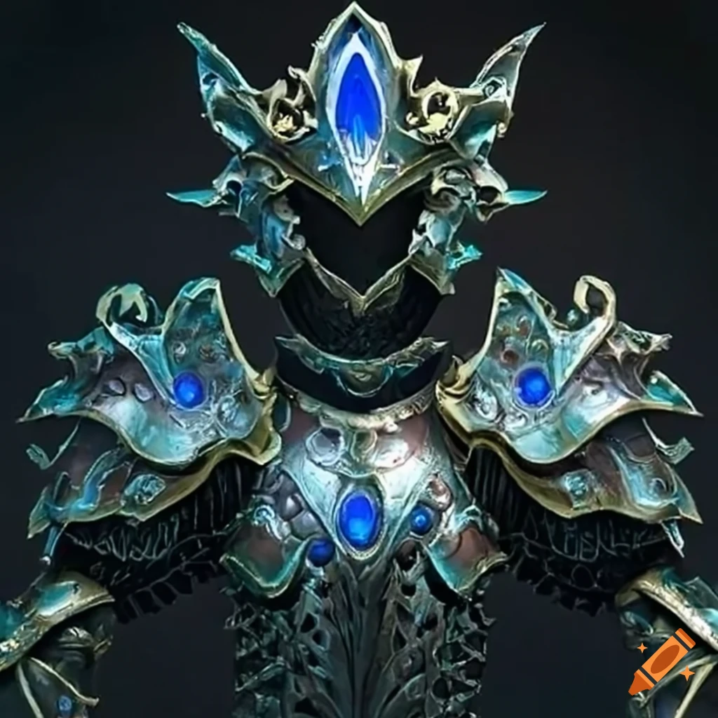 Magic intricate armor design on Craiyon