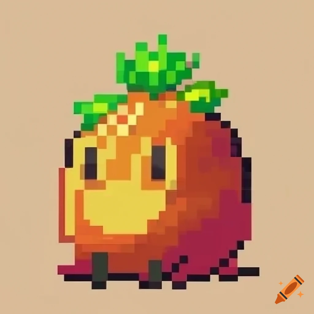 Firey pepper pokémon firepper in pixel art on Craiyon