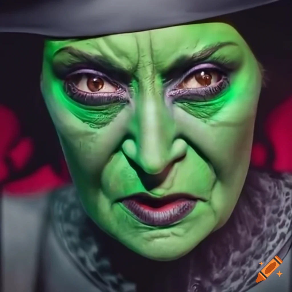 Wicked witch of the west crying on Craiyon