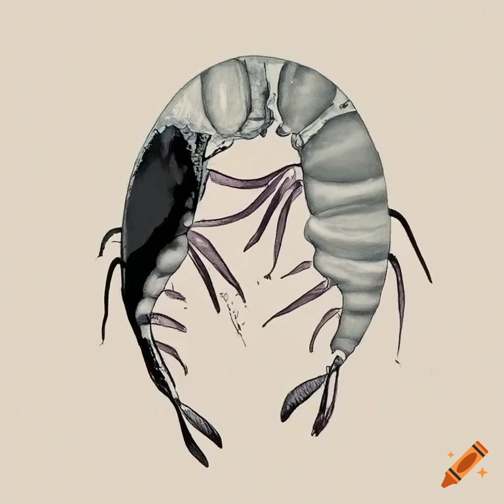 Surrealist shrimp art in demanding minimalist style on Craiyon
