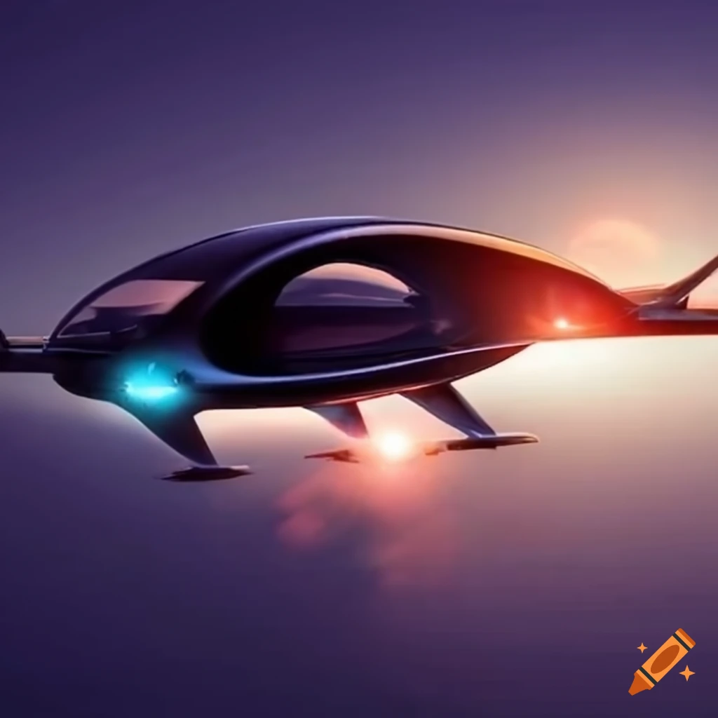 Flying car on Craiyon