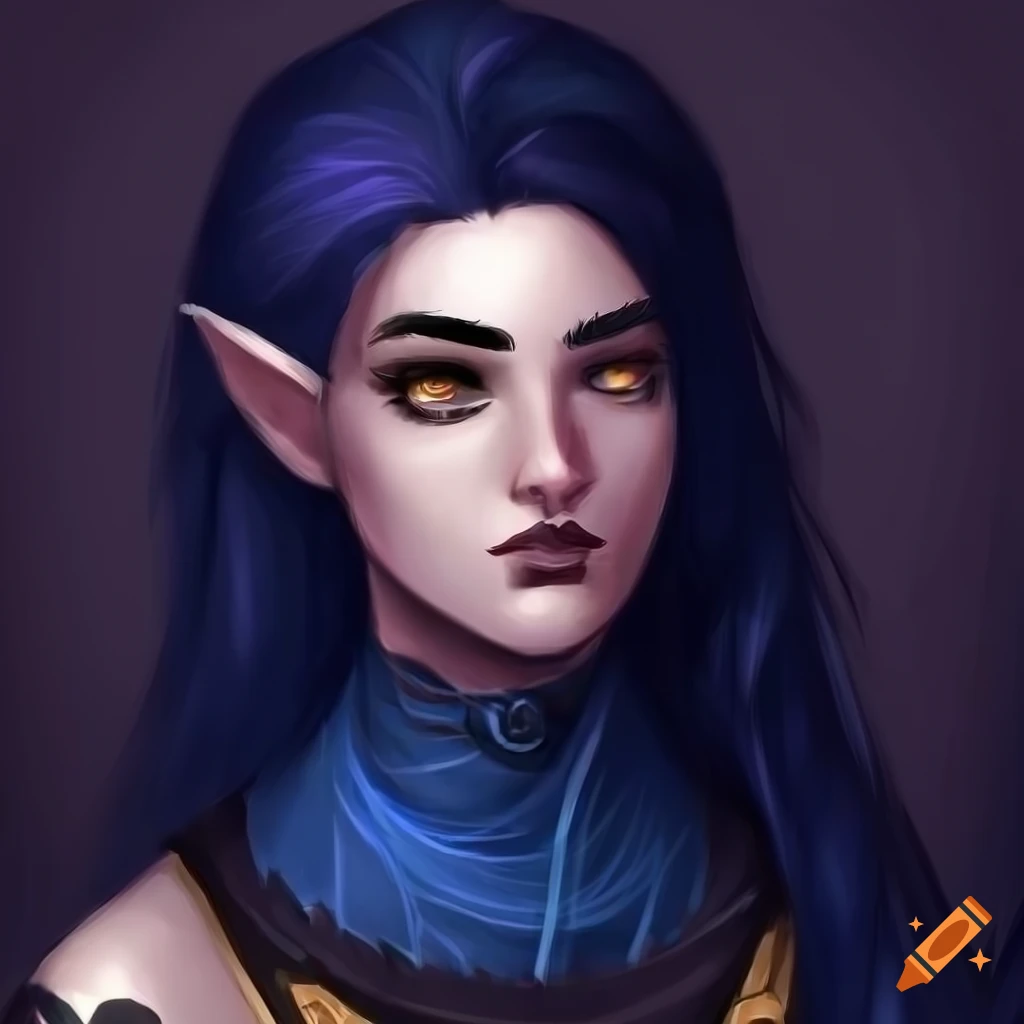 Beautiful alt-girl sorcerer with lightning dragon features on Craiyon