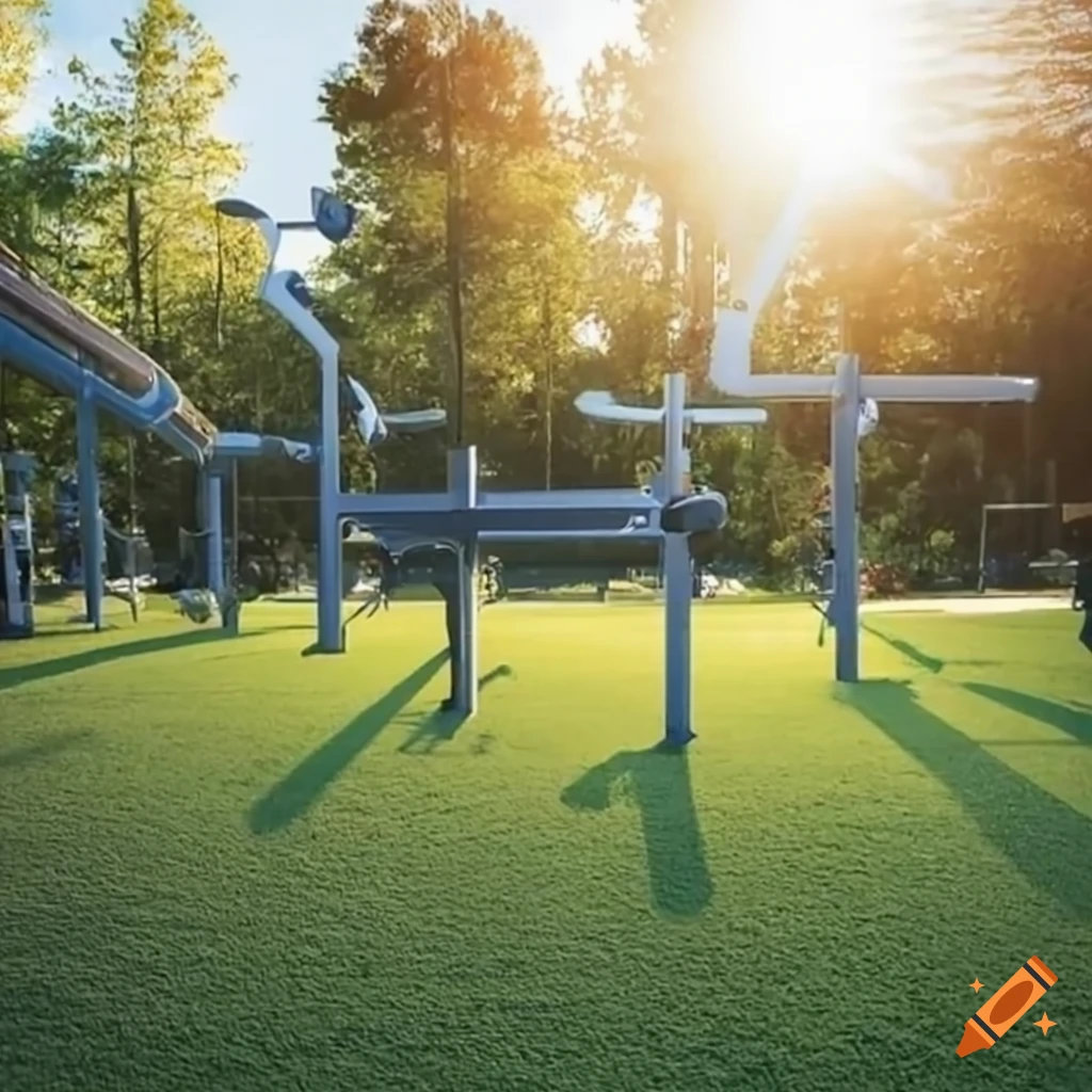 Planning with fitness park logo on Craiyon