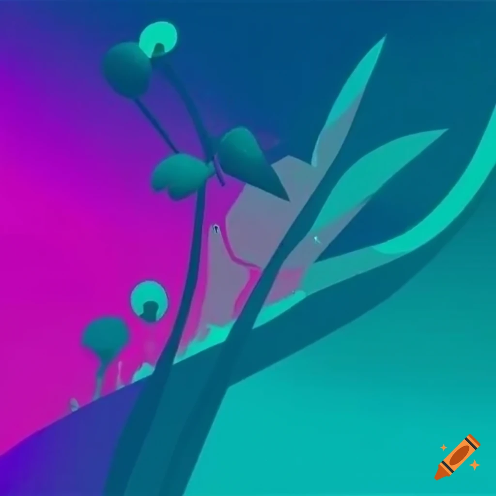 Abstract representation of fading existence, neutral positive ...