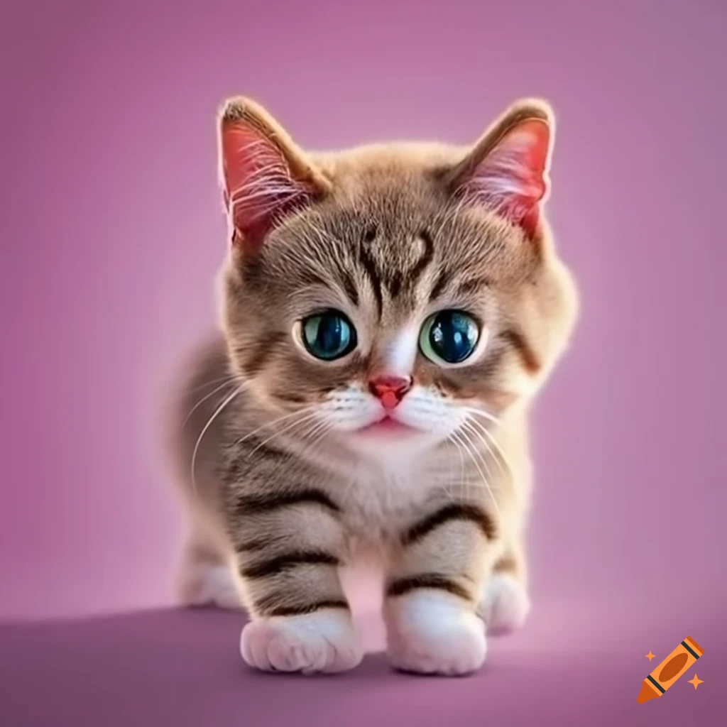 Cutest cat on Craiyon