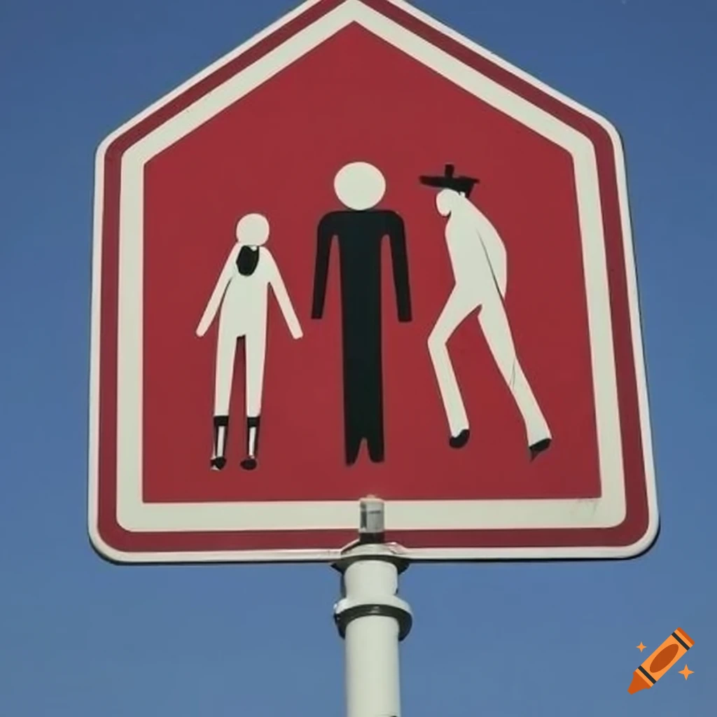 Complicated traffic sign on Craiyon