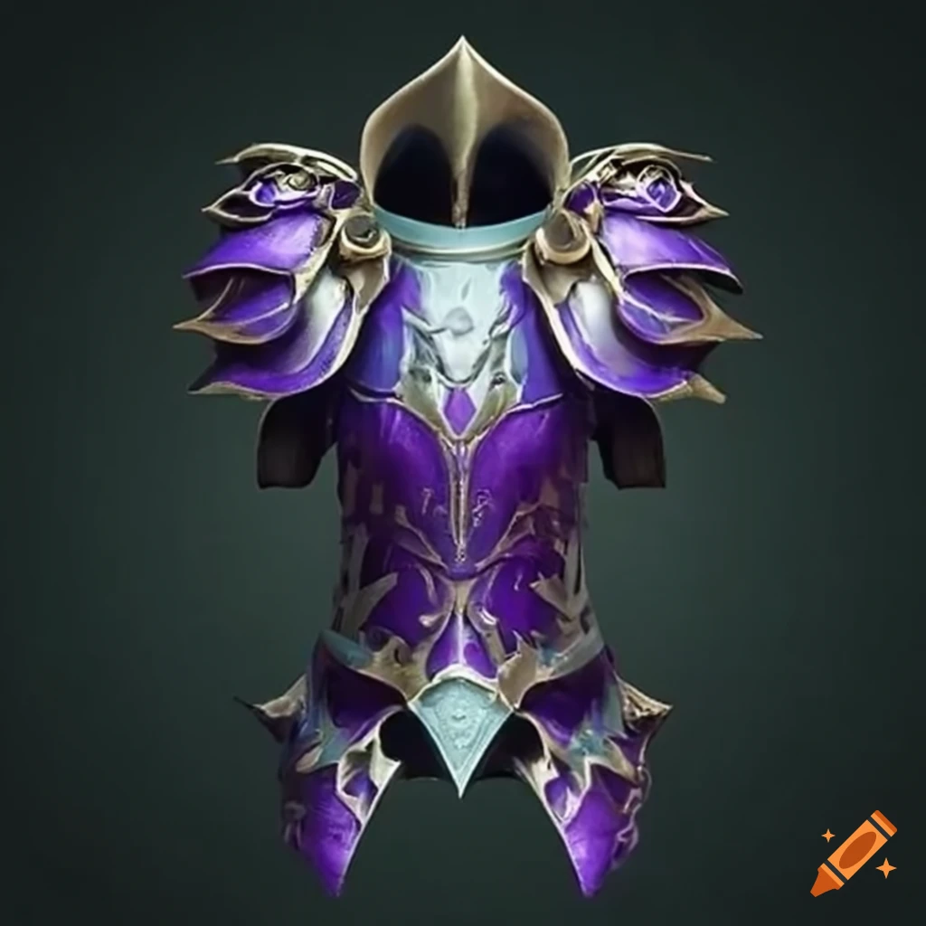 Magic floral armor design on Craiyon