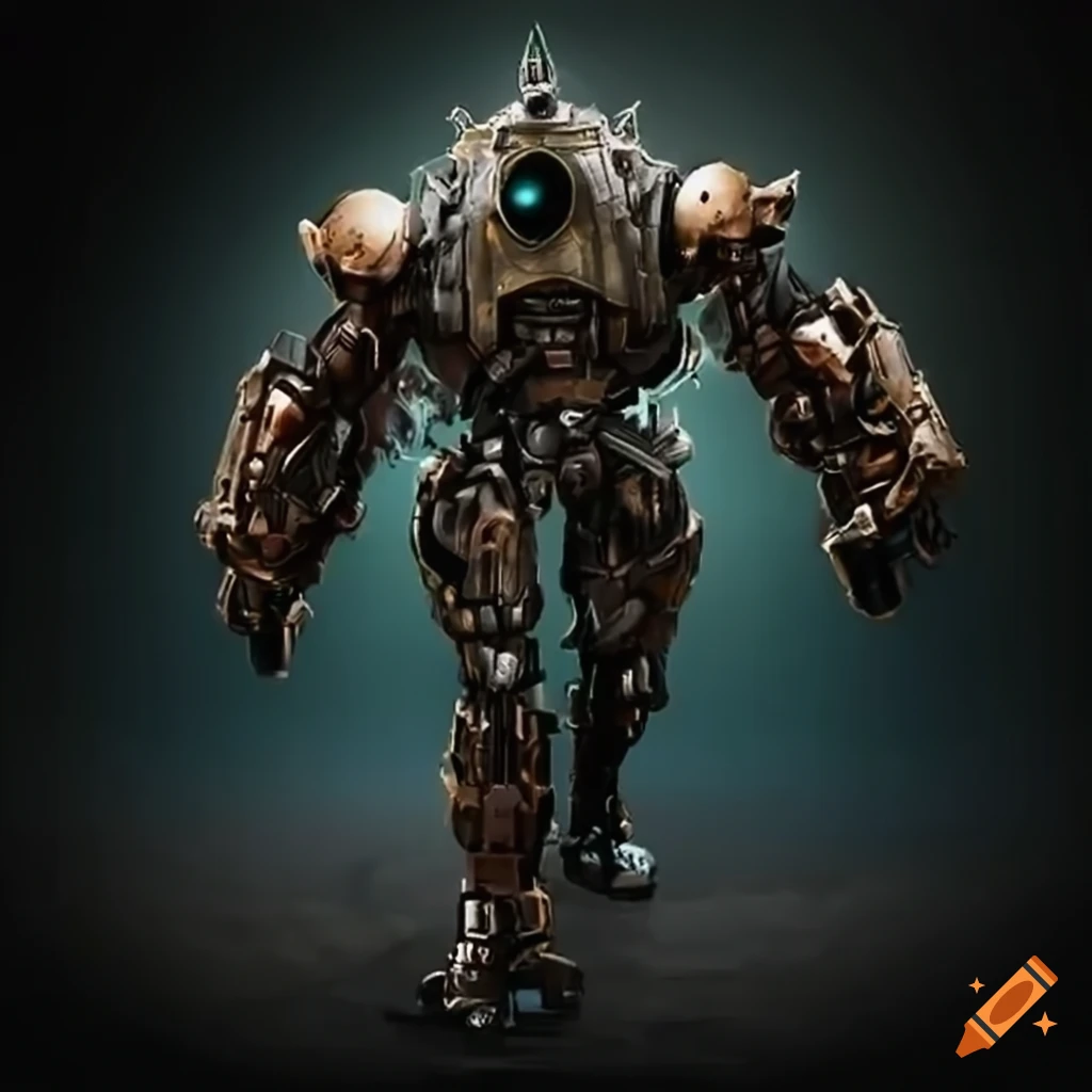 Robot warrior on Craiyon