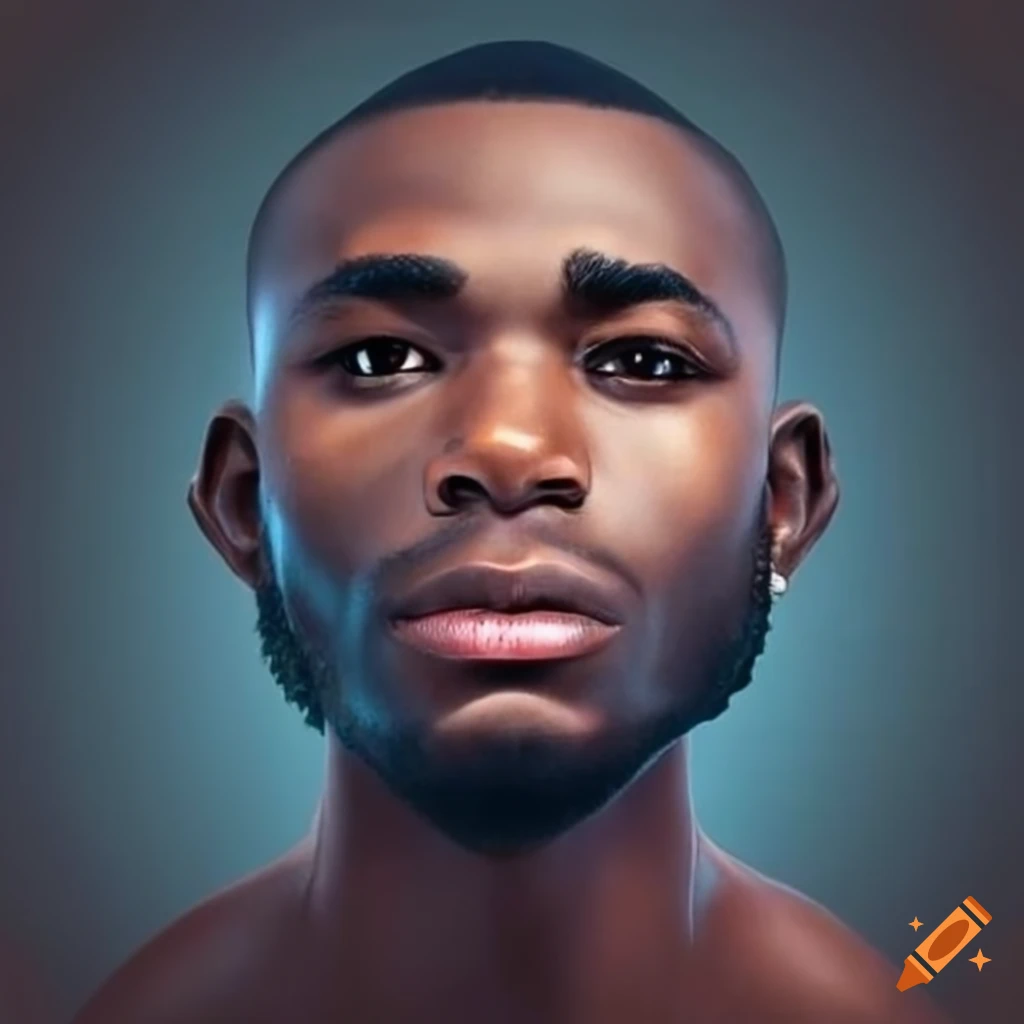 Handsome black man on Craiyon